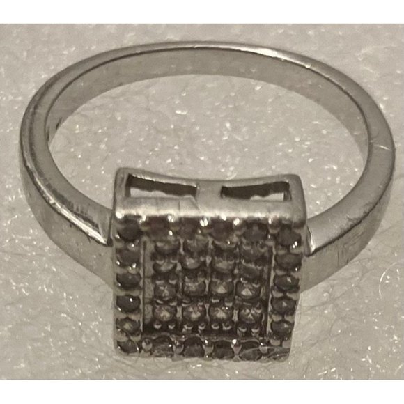 Jewelry | Vintage Sterling Silver Ring Nice 36 Sparkly Stones Design ...